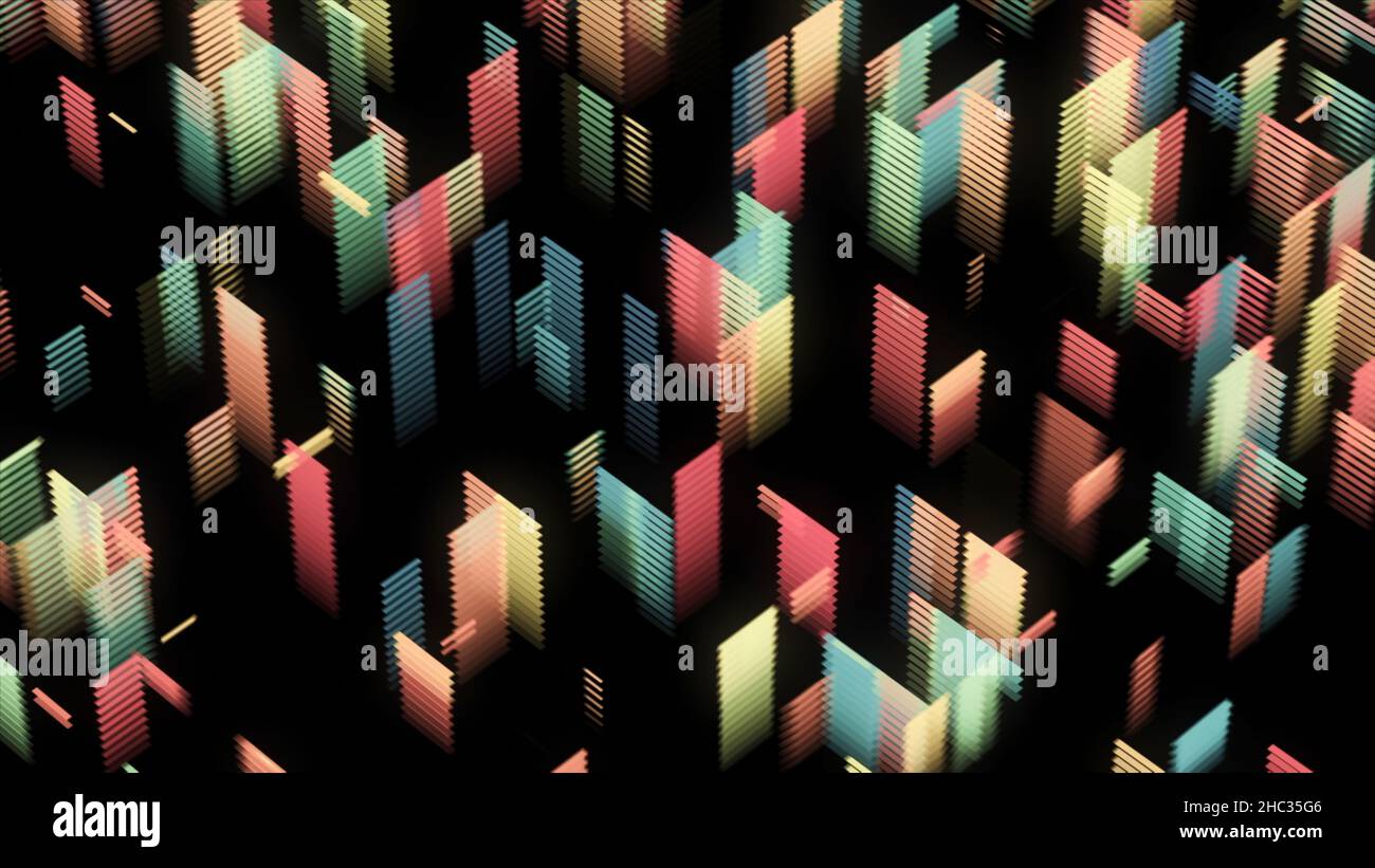 Beautiful multicolored abstract background with moving rectangles ...