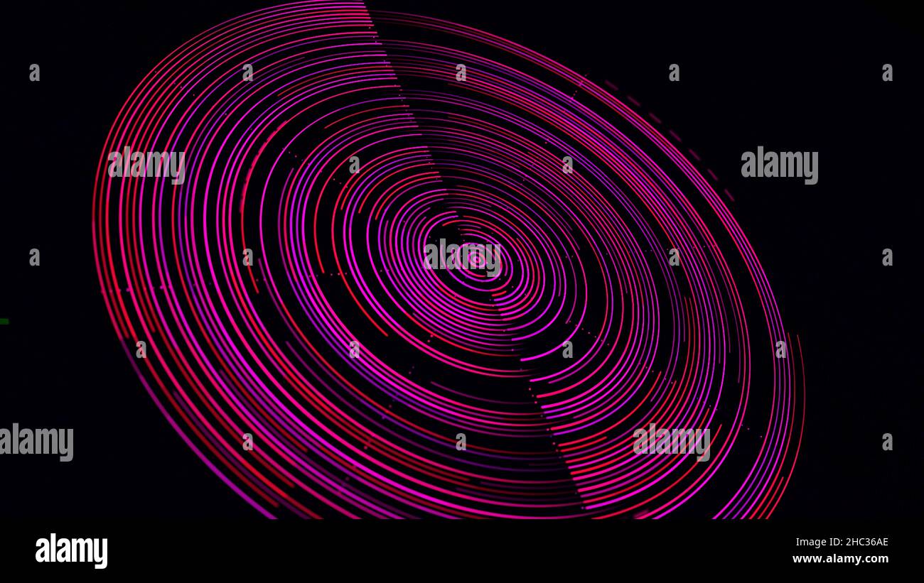 Beautiful abstract round object of pink color. Abstract disc shaped ...