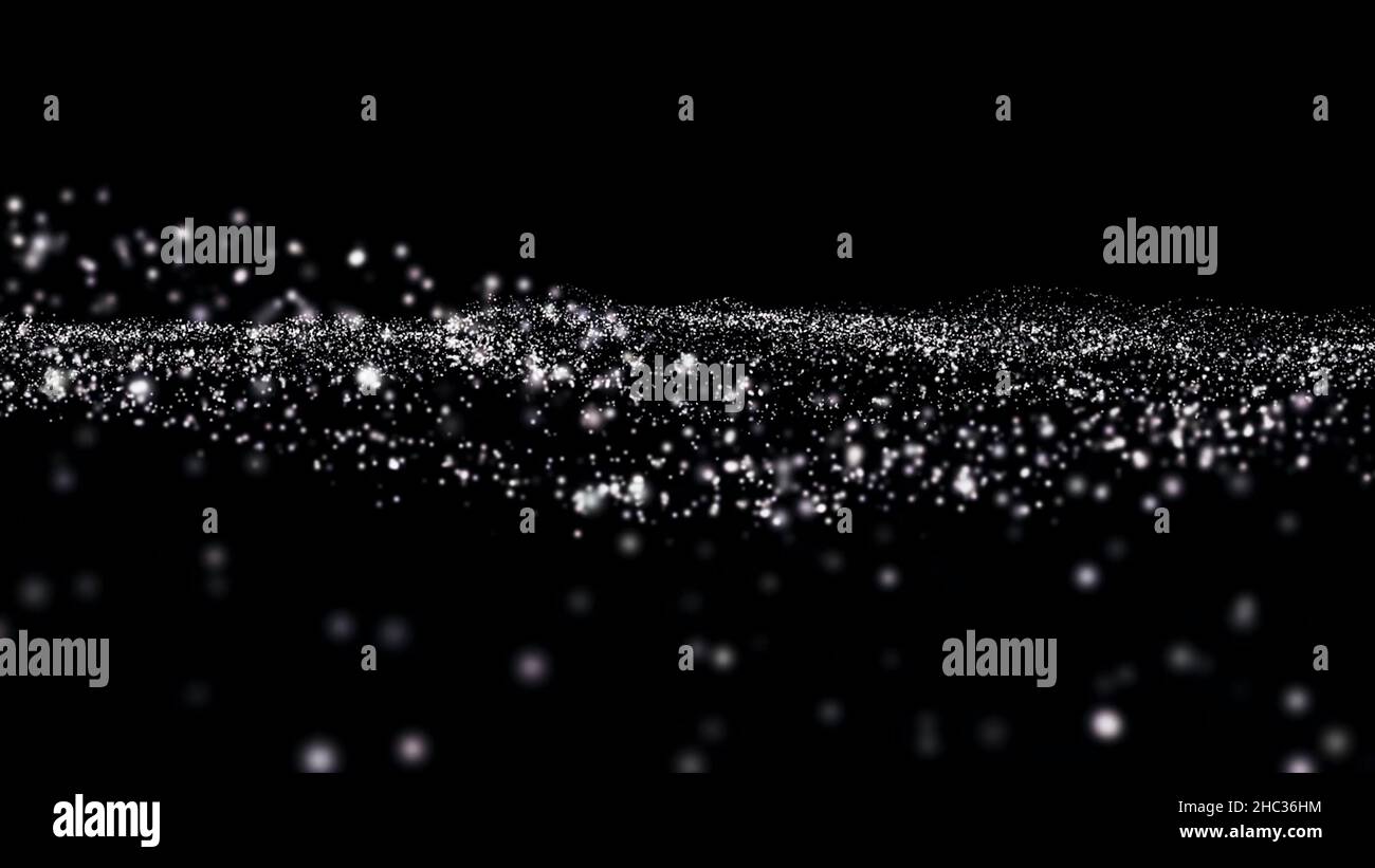 Dust Particles. Natural Floating Organic Particles On Black Background ...