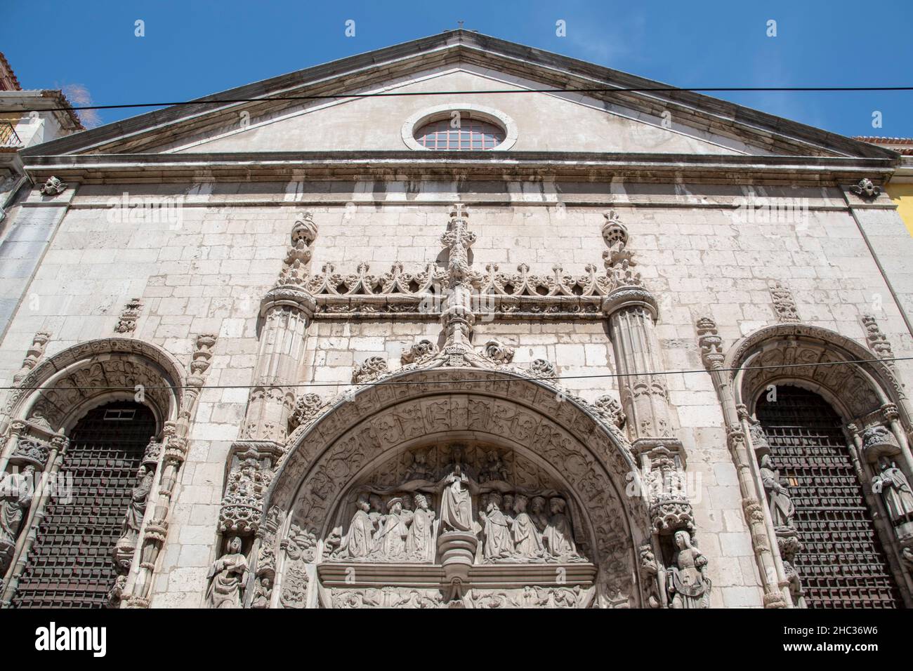 Landscape of Church of St Dominic in Lisbon Stock Photo - Alamy