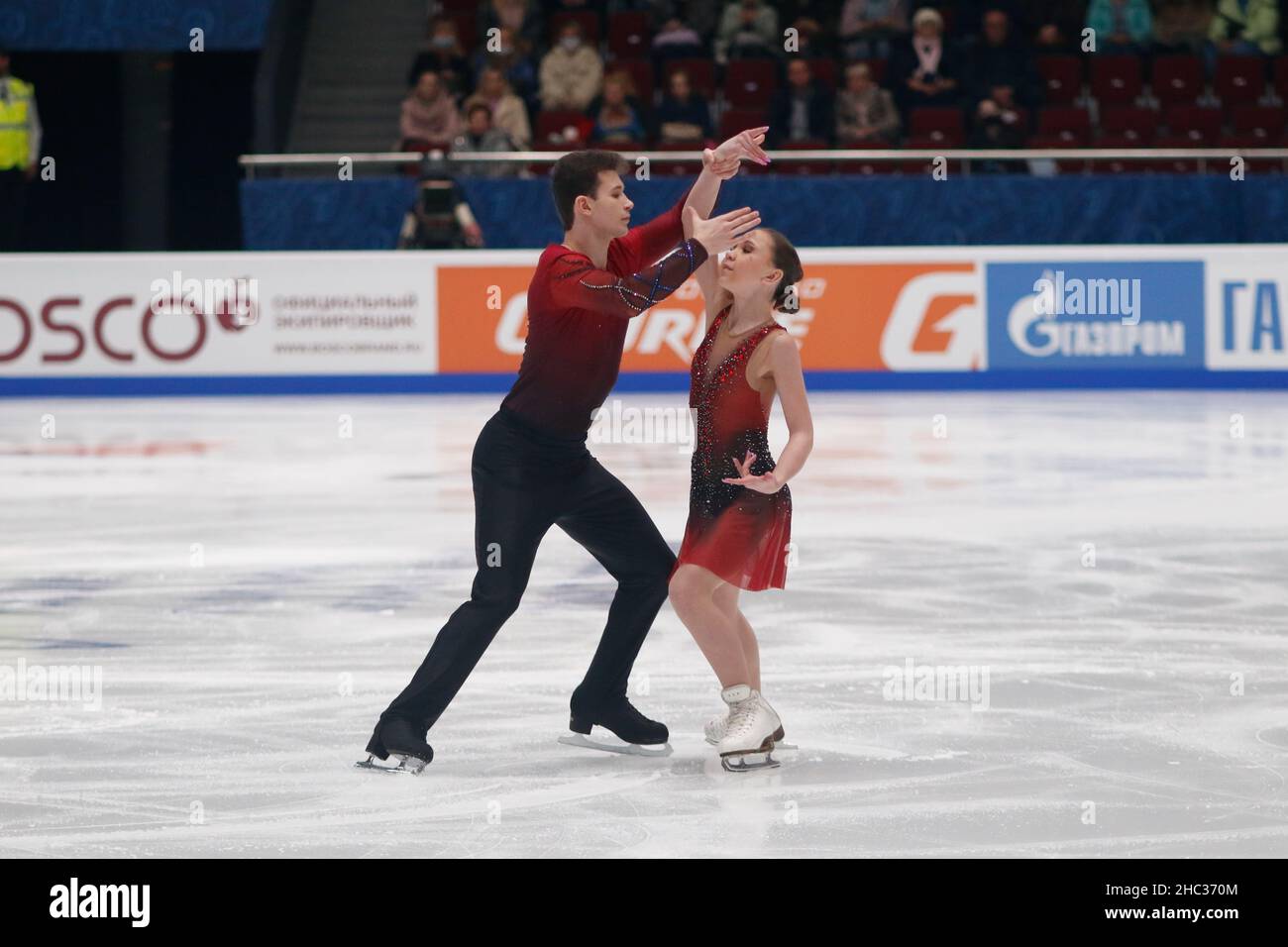 Iasmina Kadyrova, Ivan Balchenko of Russia competes in the Pairs, Short ...