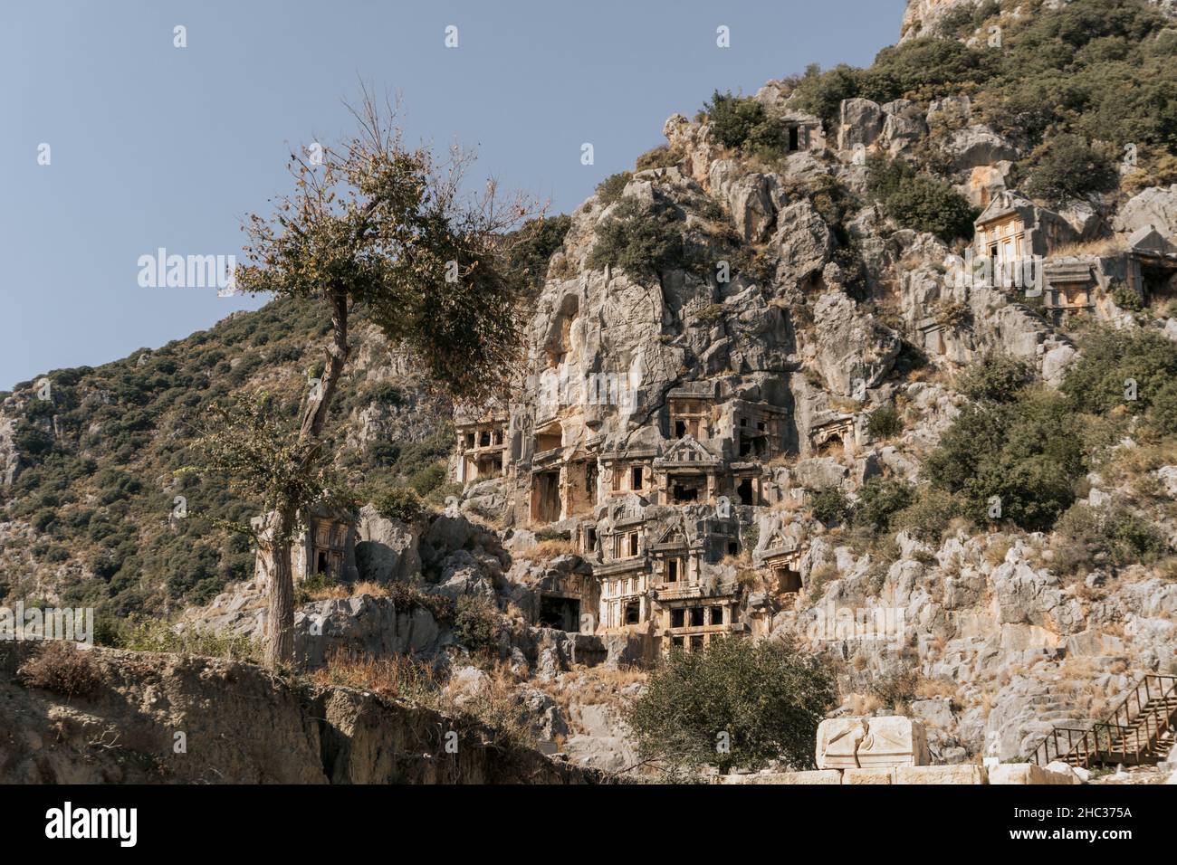 Lycian rock cut tombs hi-res stock photography and images - Alamy