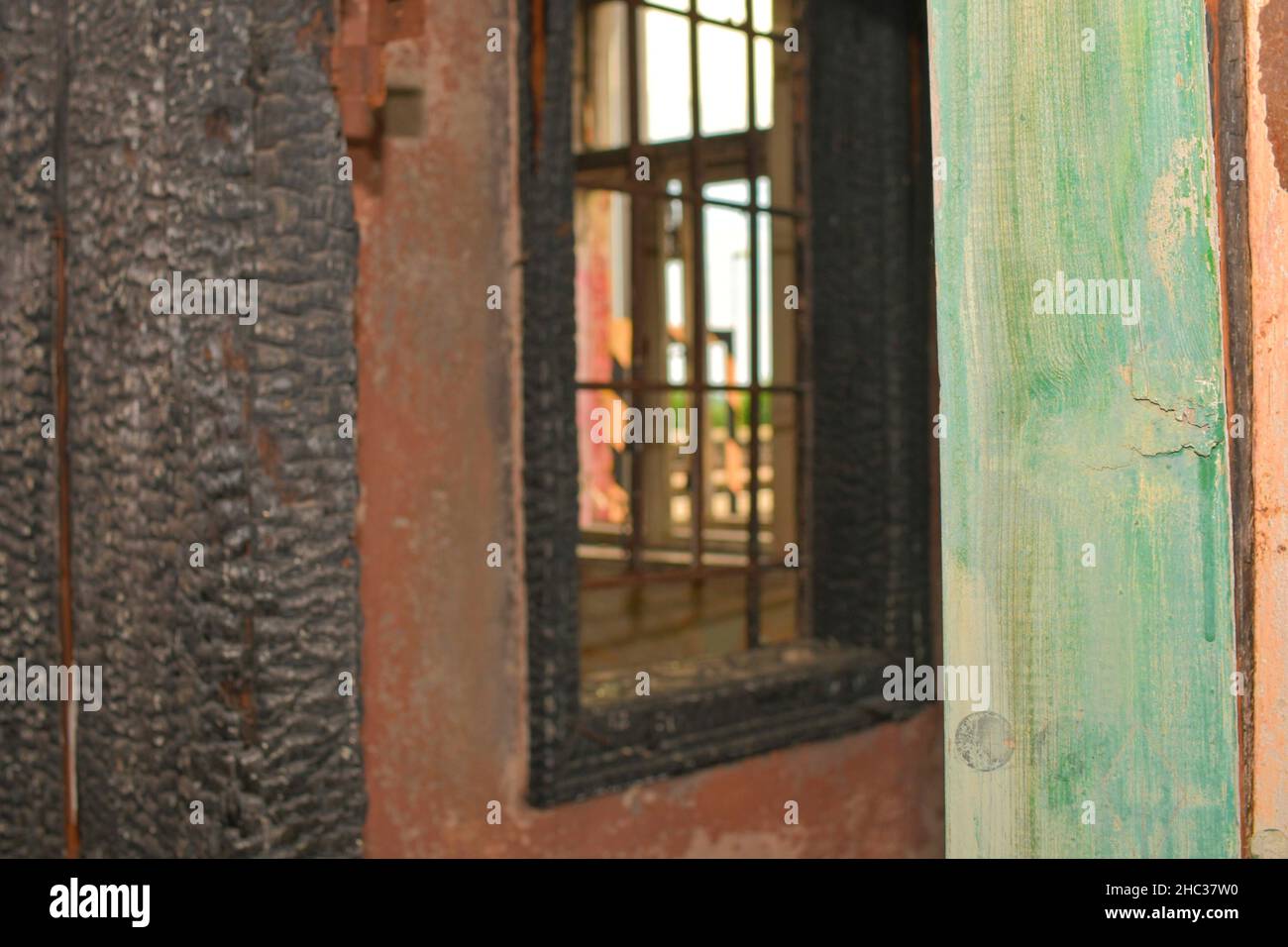 Devastated room. Destroyed squat. Derelict home. Homeless living Stock ...