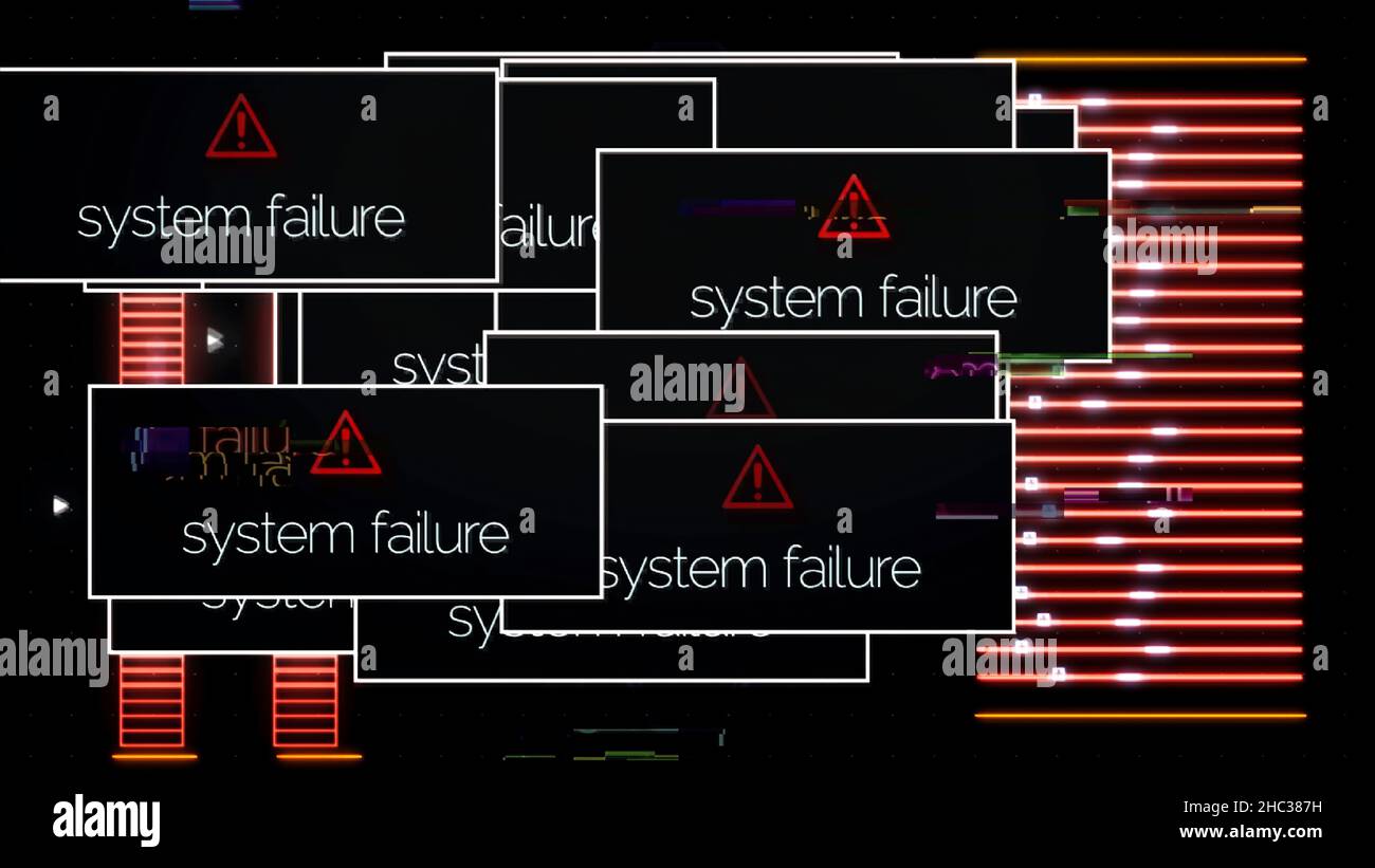 System crash text on hacking hi-res stock photography and images - Alamy