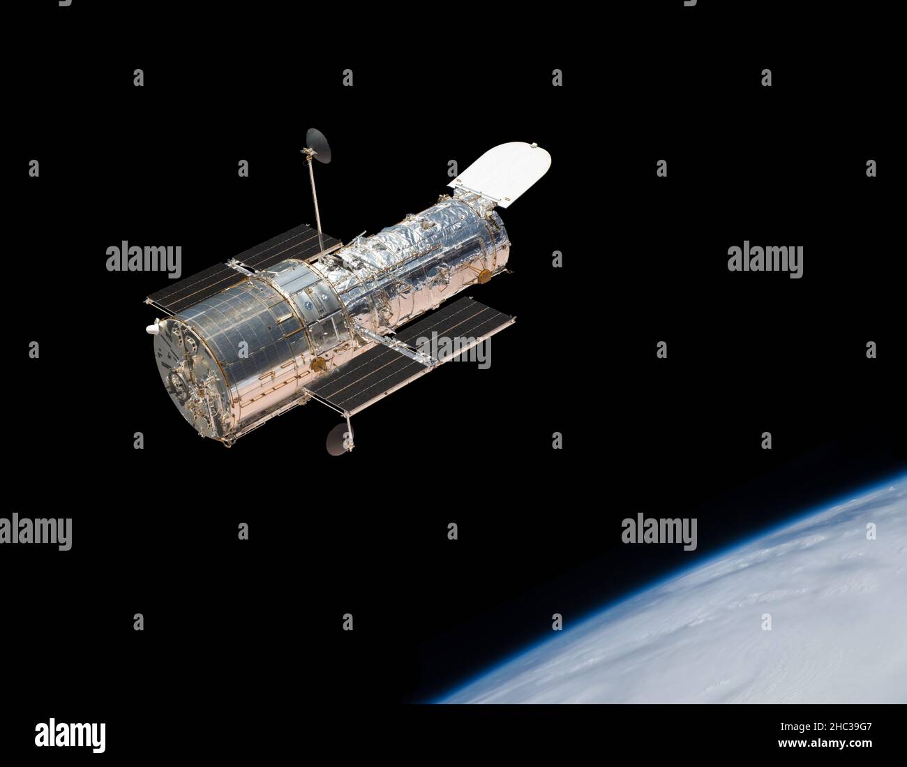 The Hubble Space Telescope in orbit Stock Photo - Alamy
