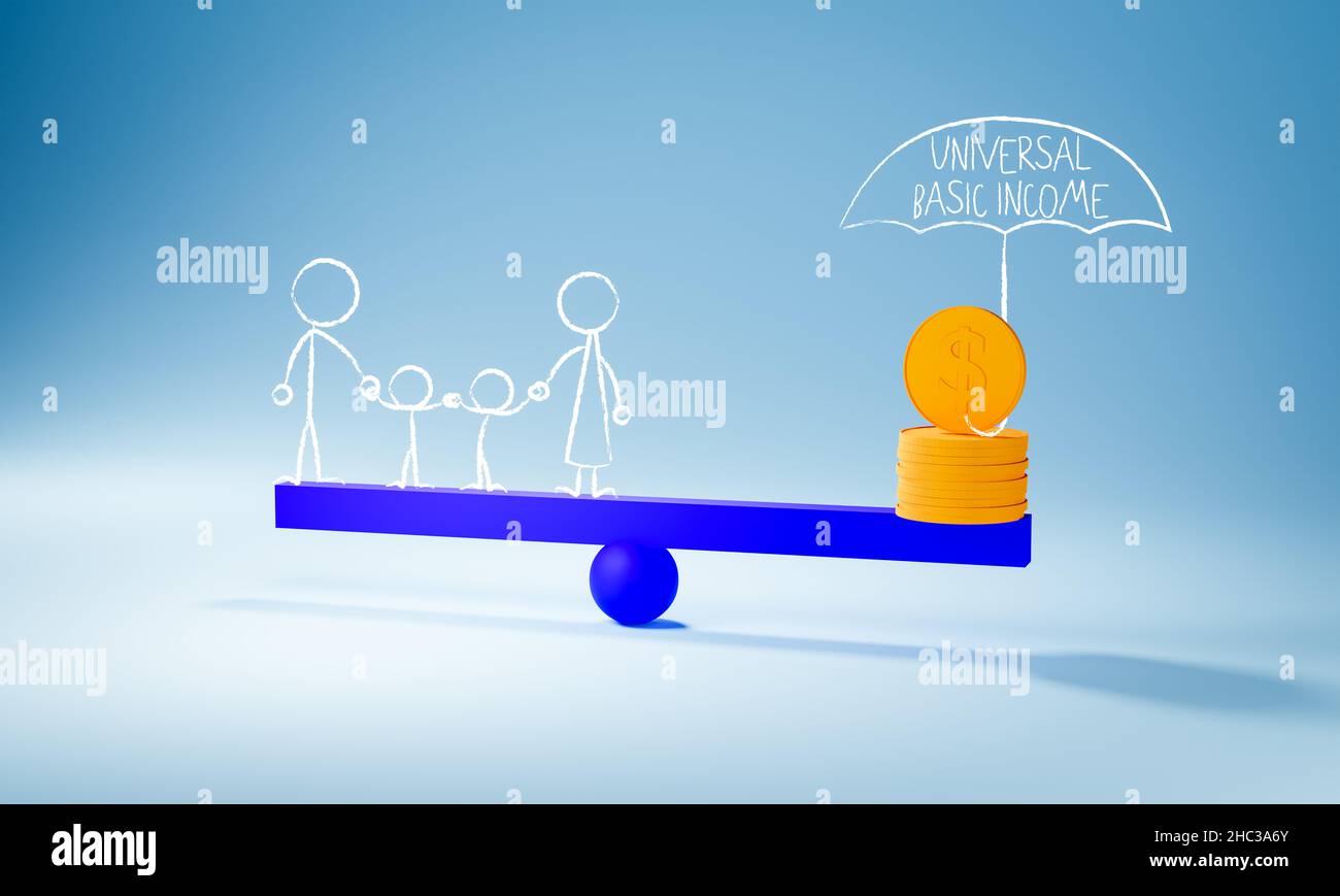 Balance of universal credit with family and universal basic income ...