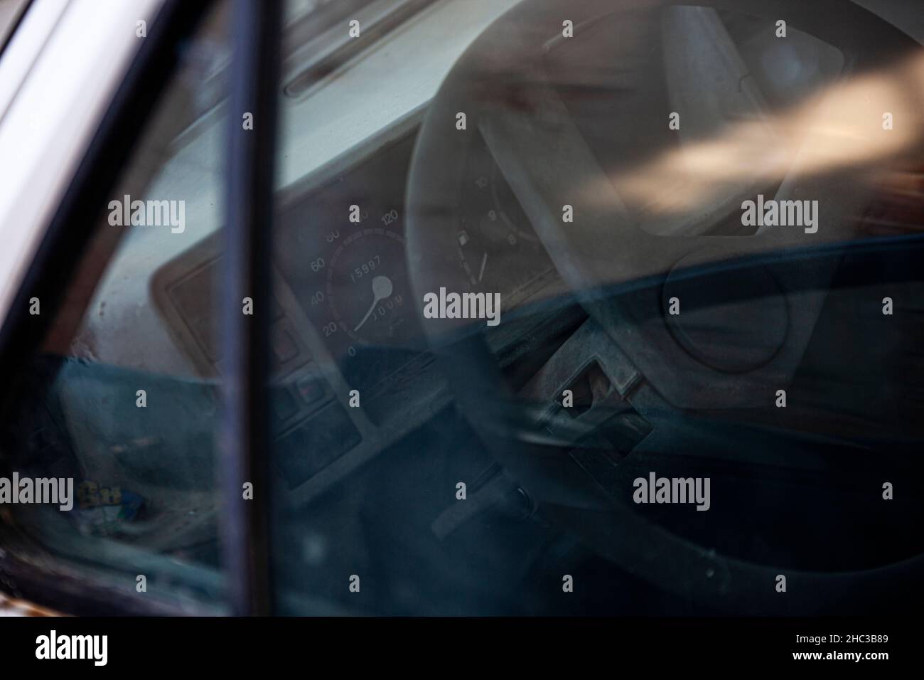 Interior abandoned car scrap hi-res stock photography and images - Alamy