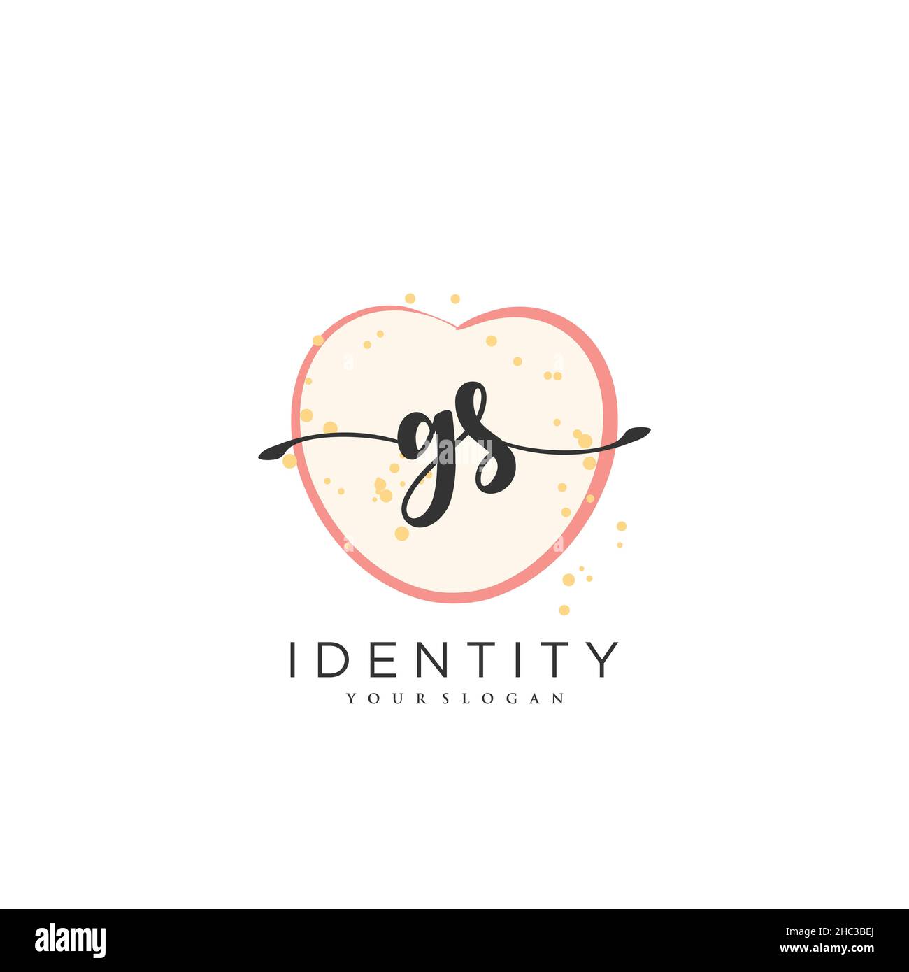 GS Handwriting logo vector art of initial signature, wedding, fashion ...