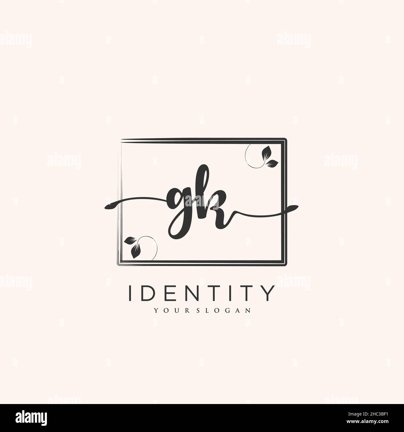 GK Handwriting logo vector art of initial signature, wedding, fashion ...