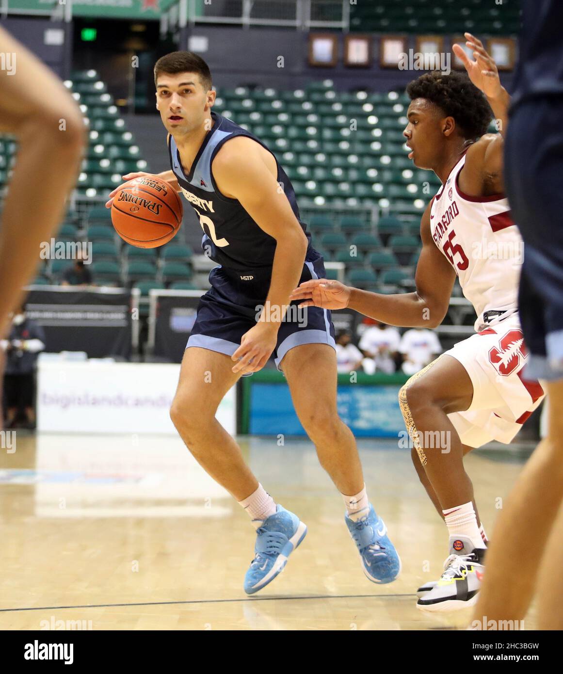 December 23, 2021 - Liberty Flames forward Kyle Rode #22 looks to make ...