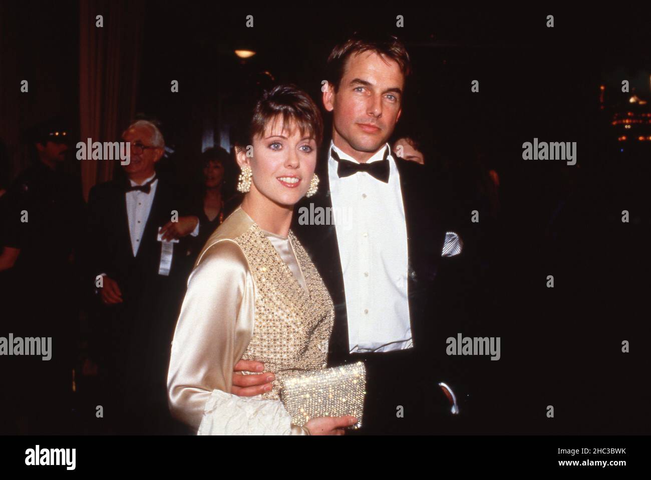 Mark Harmon and Pam Dawber at The 44th Annual Golden Globe Awards ...
