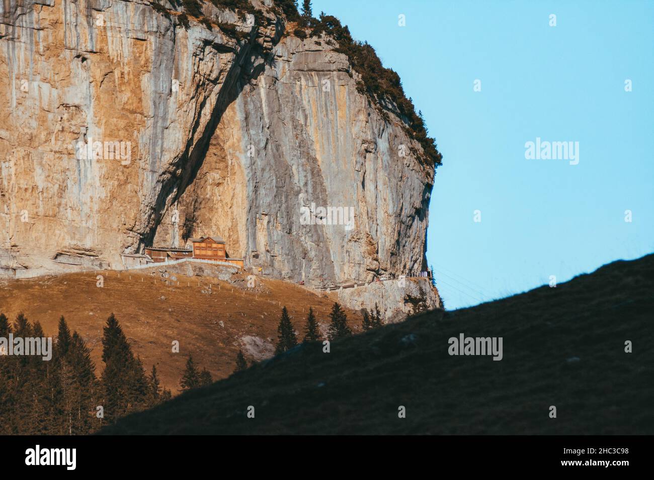 Swiss mountains - monumental rock formations in the Alps Stock Photo ...