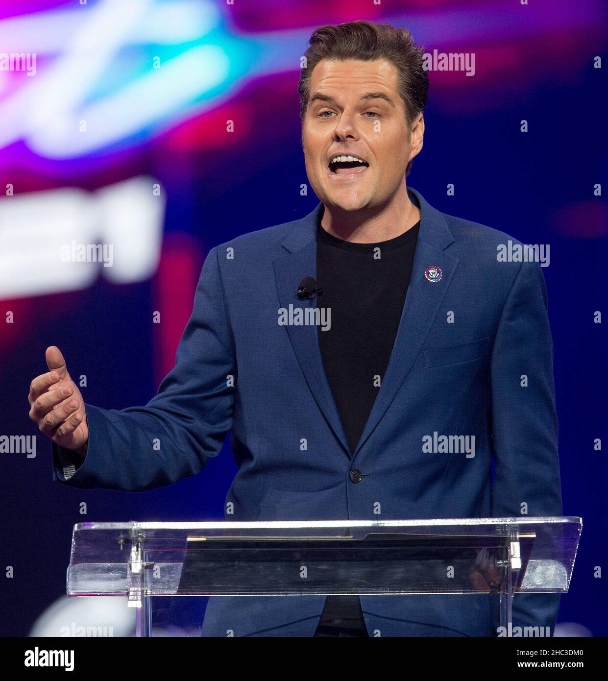 Phoenix, Arizona, USA. 19th Dec, 2021. Representative MATT GAETZ (R-FL ...