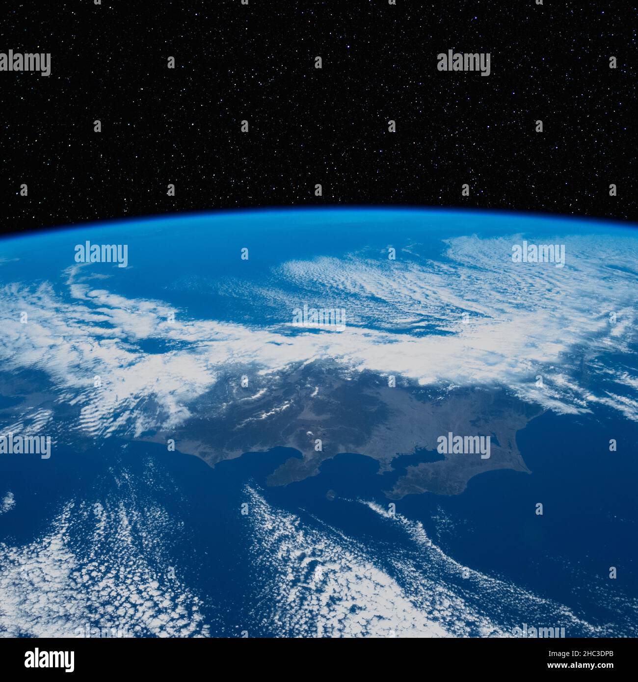 Japan from space. Elements of this image furnished by NASA Stock Photo ...