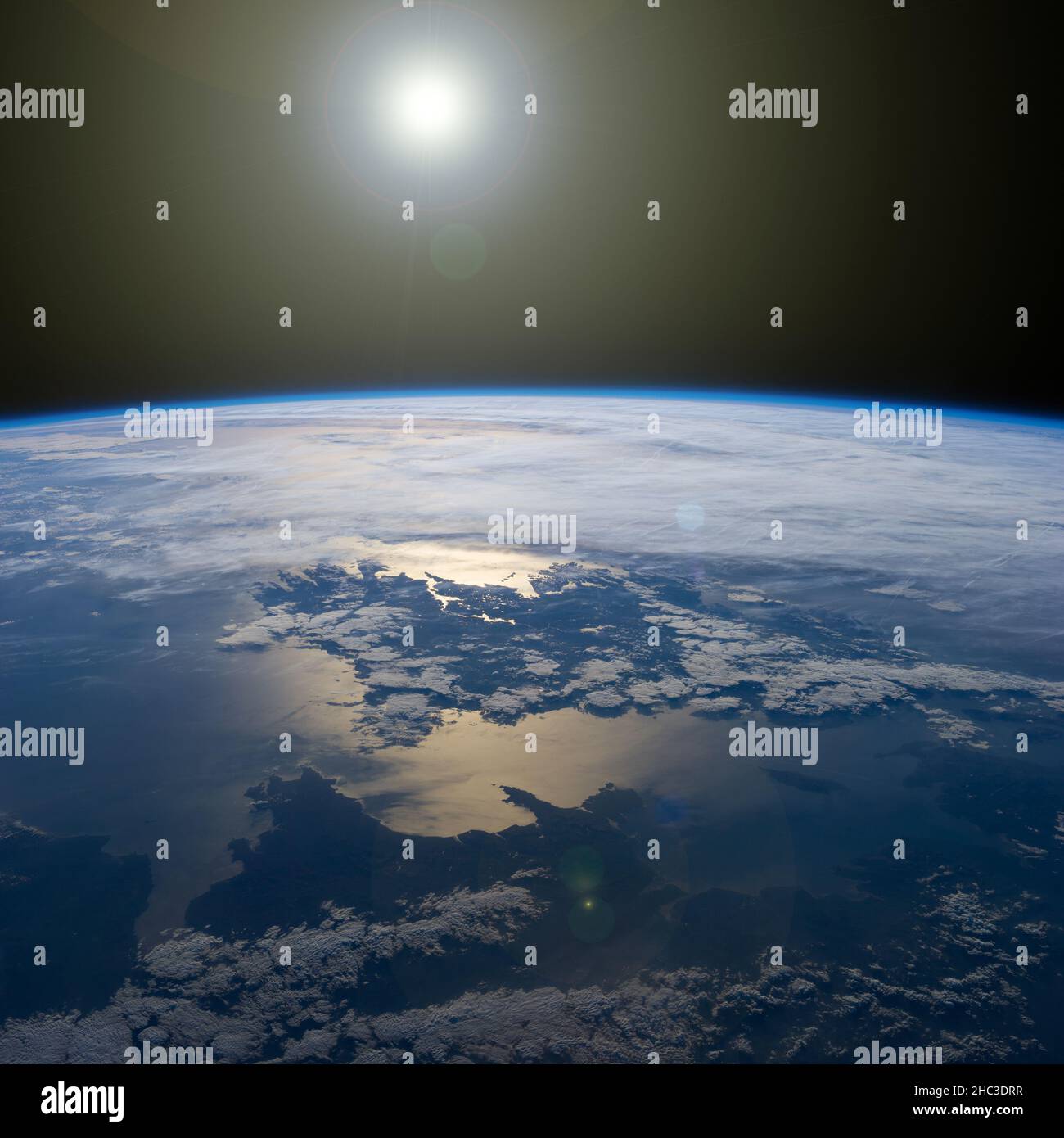 The United Kingdom and Ireland from space. Elements of this image ...