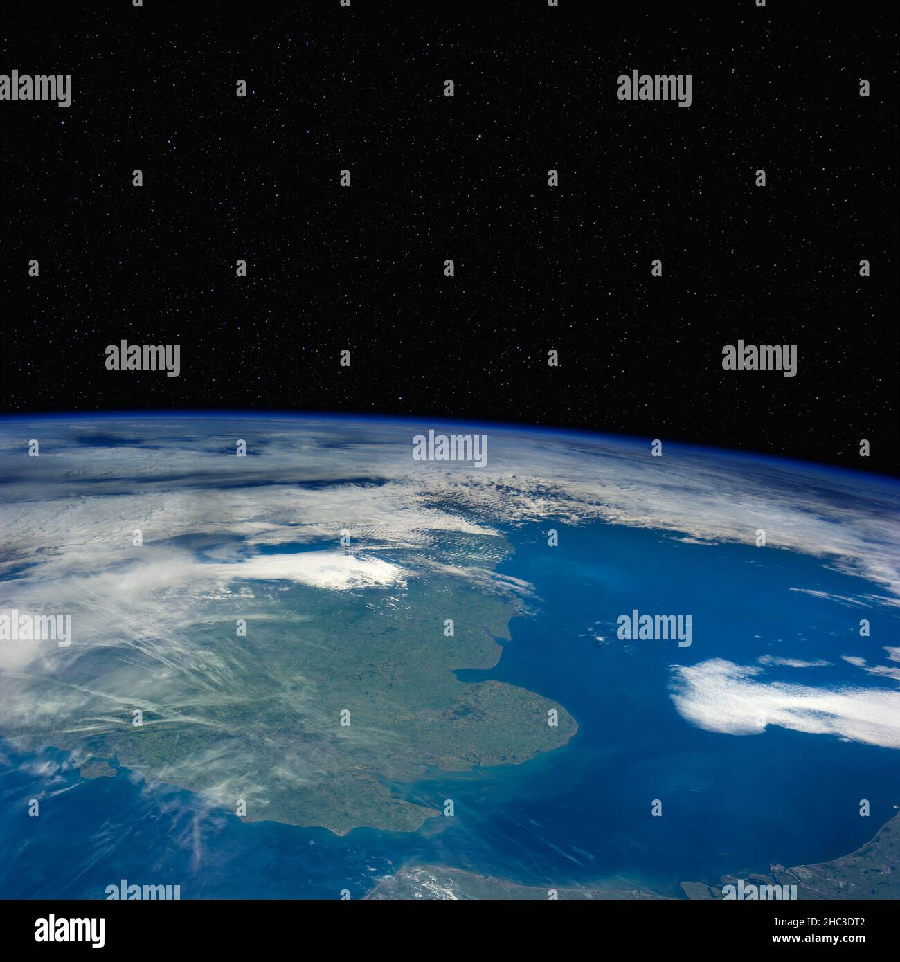 Great Britain from space. Elements of this image furnished by NASA ...