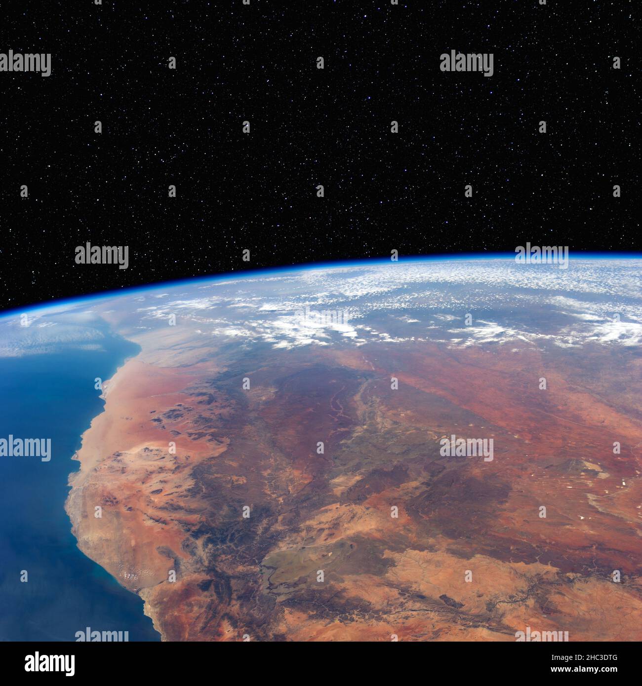 Namibia from space. Elements of this image furnished by NASA Stock ...