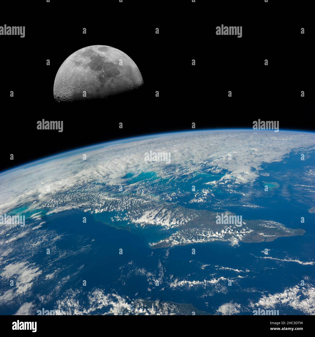 Cuba from space. Elements of this image furnished by NASA Stock Photo ...