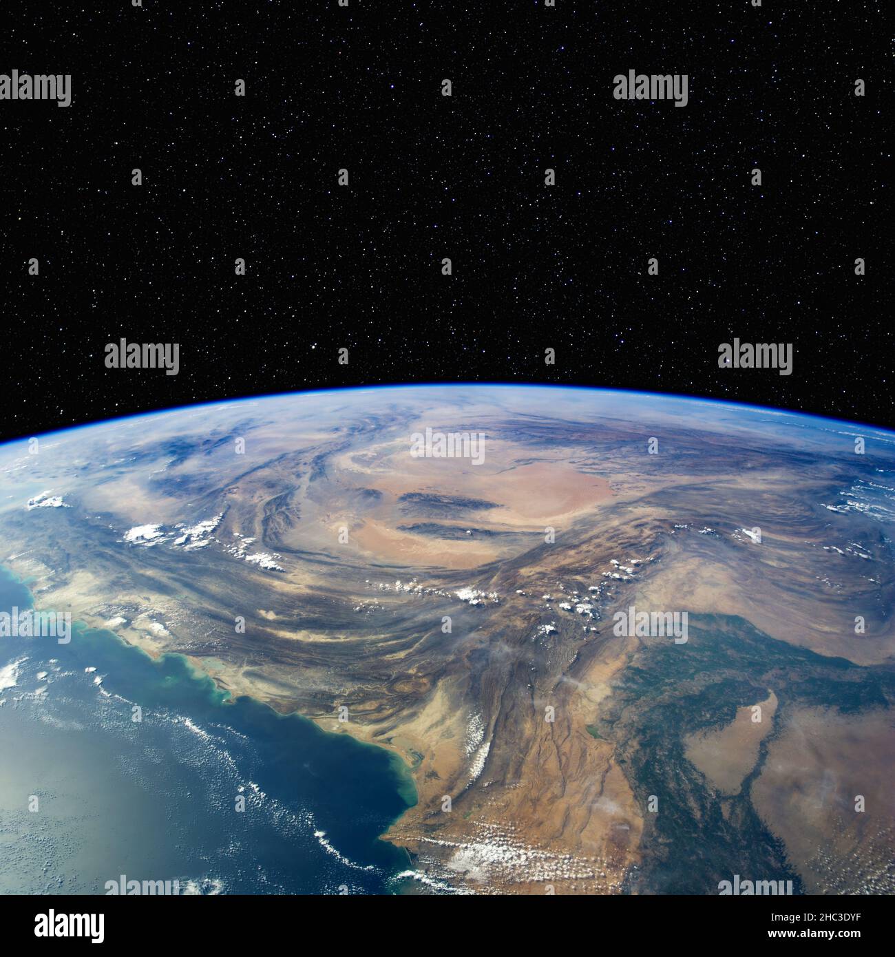 Pakistan from space. Elements of this image furnished by NASA Stock ...