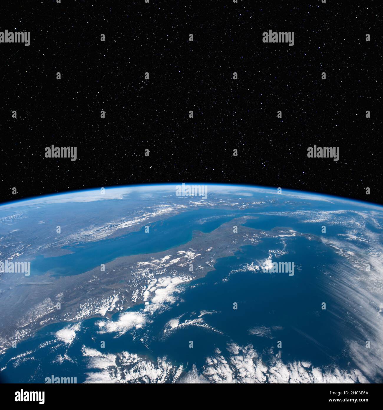 Italy from space. Elements of this image furnished by NASA Stock Photo ...