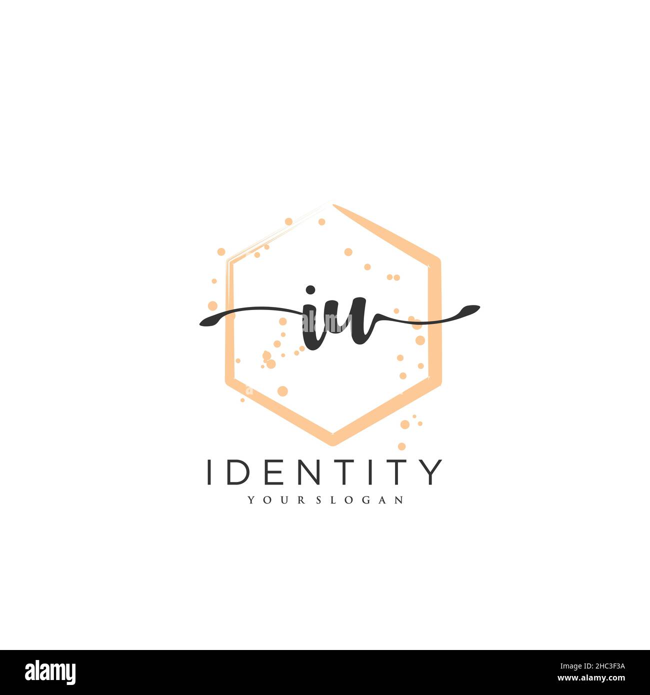 IU Handwriting logo vector art of initial signature, wedding, fashion ...