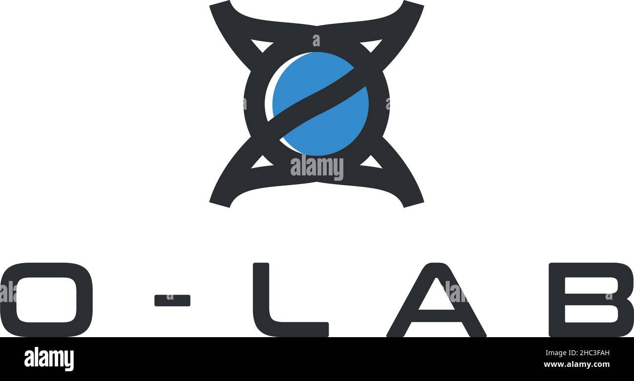 Modern design initial O O LAB analysis logo design Stock Vector Image ...