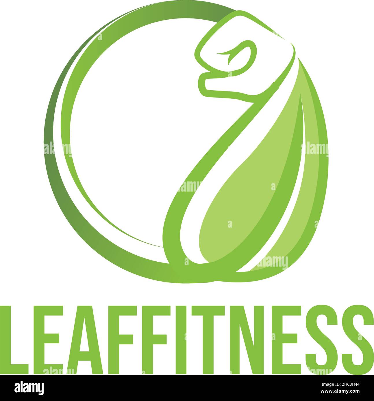 Modern design LEAF FITNESS health logo design Stock Vector Image & Art ...