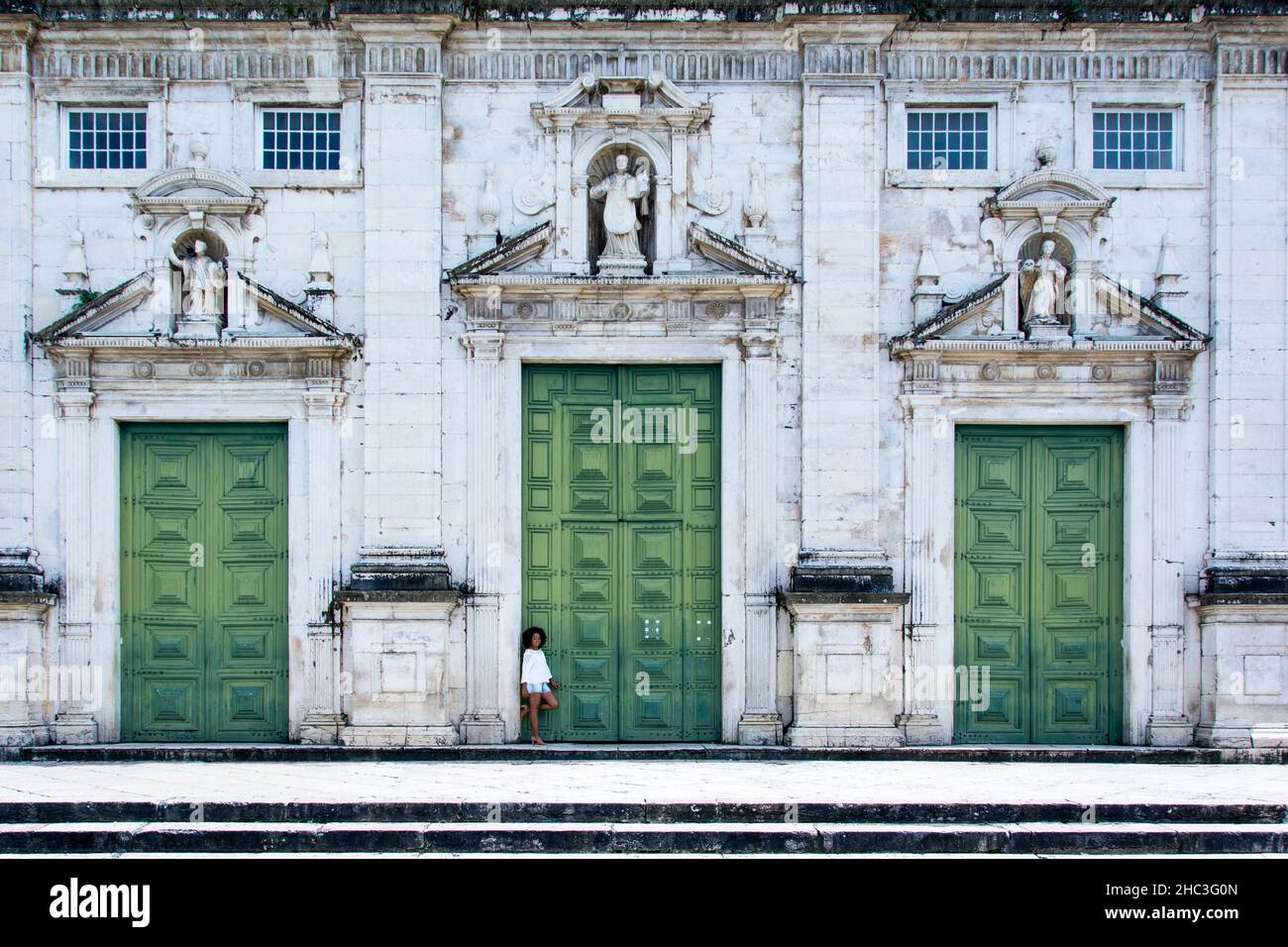 Beautiful model posing for the photo on the streets of Pelourinho. Salvador, Bahia, Brazil Stock ...