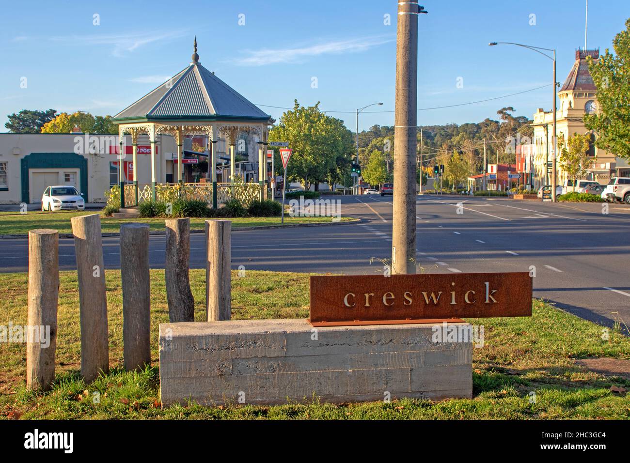 The Goldfields town of Creswick Stock Photo - Alamy