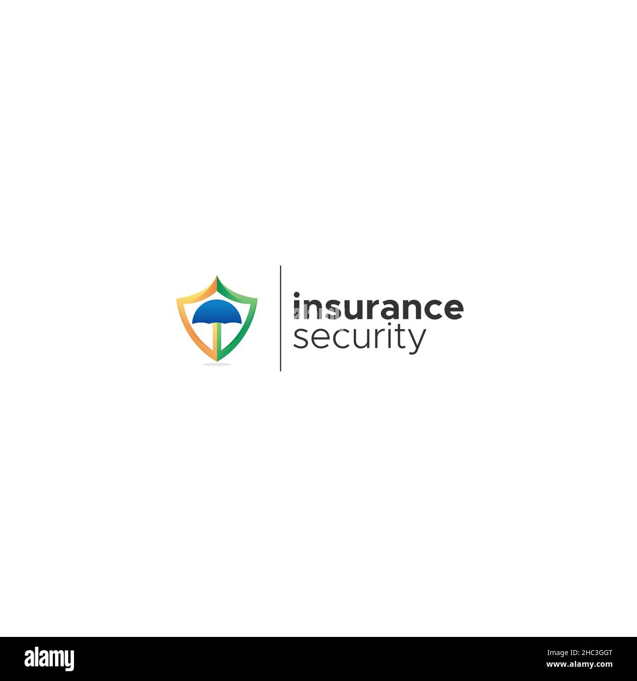 Modern flat colorful INSURANCE protect logo design Stock Vector Image ...