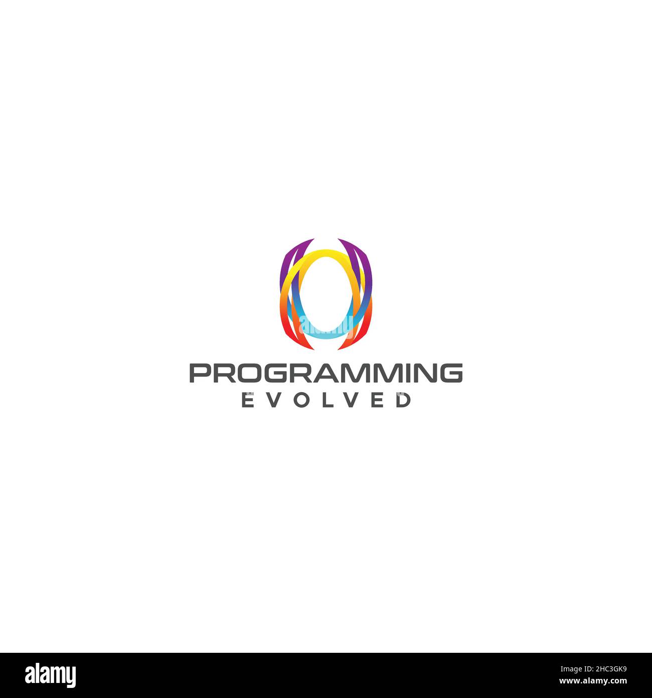 Modern Flat Colorful Programming Smart Logo Design Stock Vector Image 