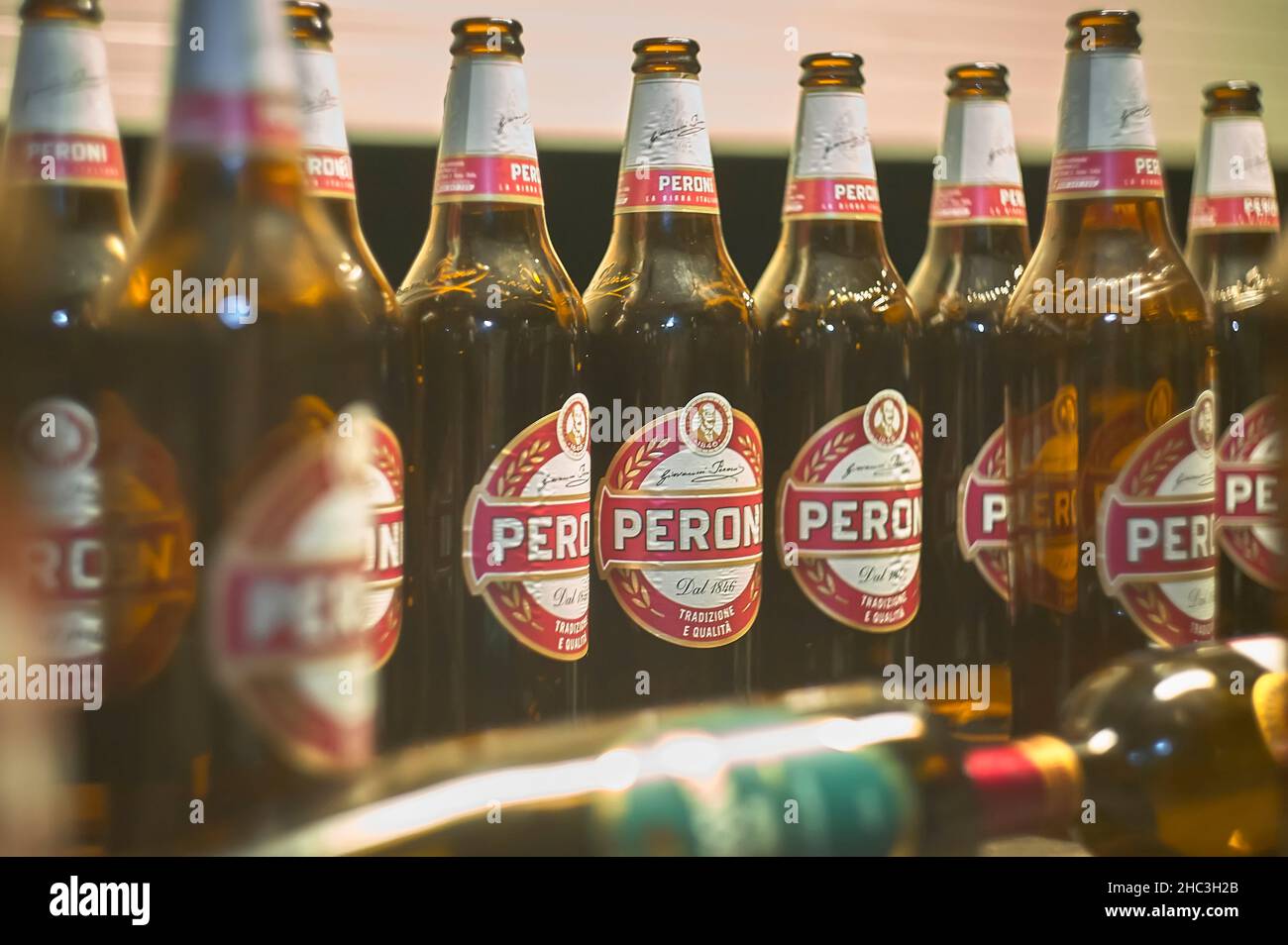 Peroni bottles hi-res stock photography and images - Alamy