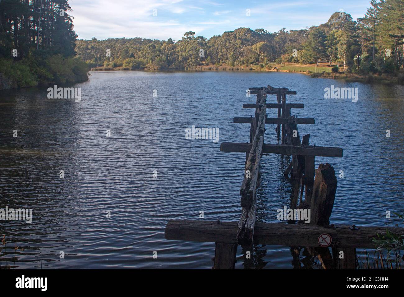 St Georges Lake, Creswick Stock Photo - Alamy