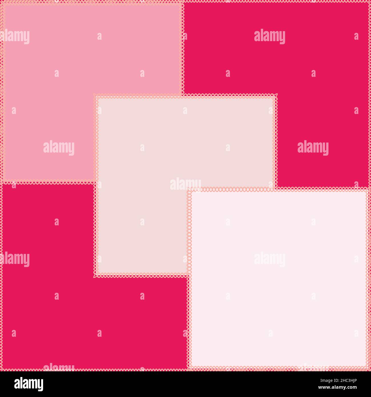 Seamless pattern on a square background - patchwork quilt. Design element of books, notebooks ...