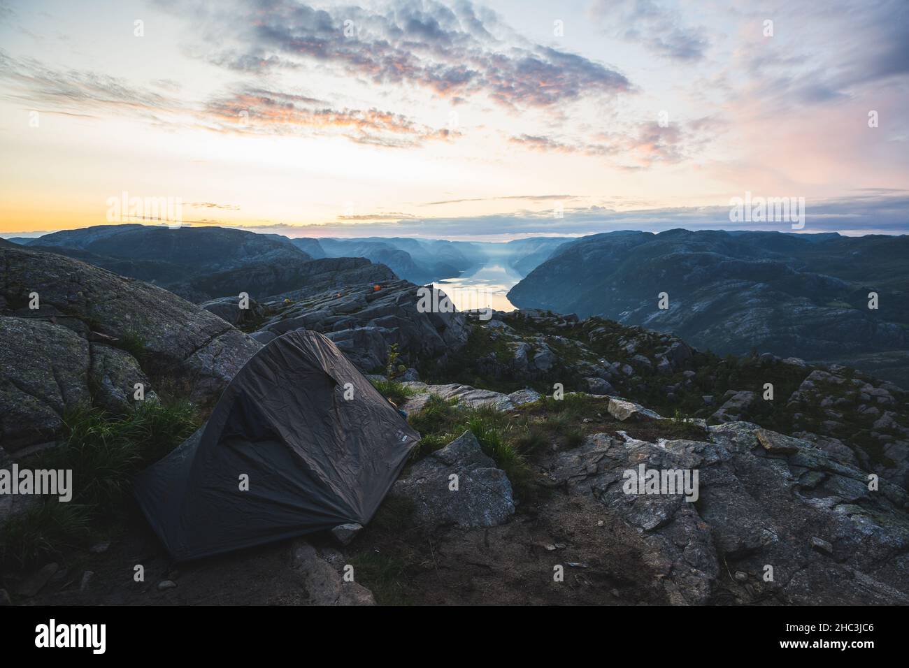 Bright camping tent hi-res stock photography and images - Alamy