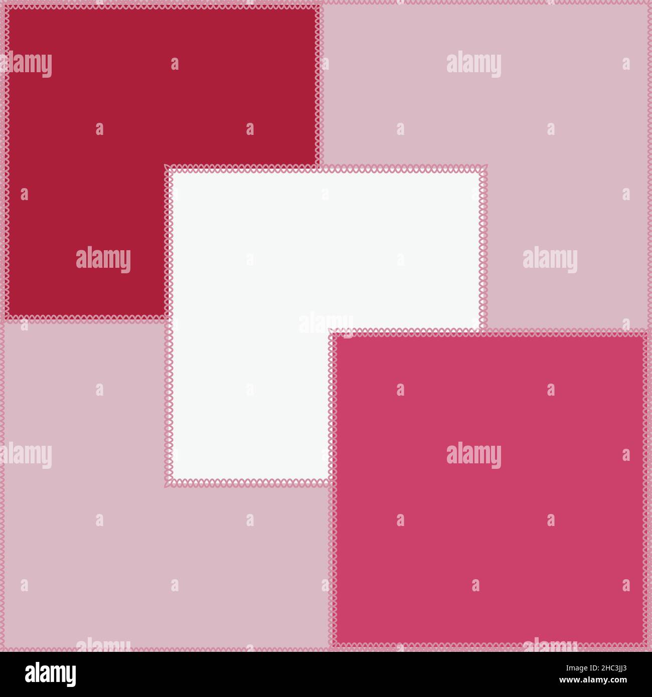 Seamless pattern on a square background - patchwork quilt. Design element of books, notebooks ...