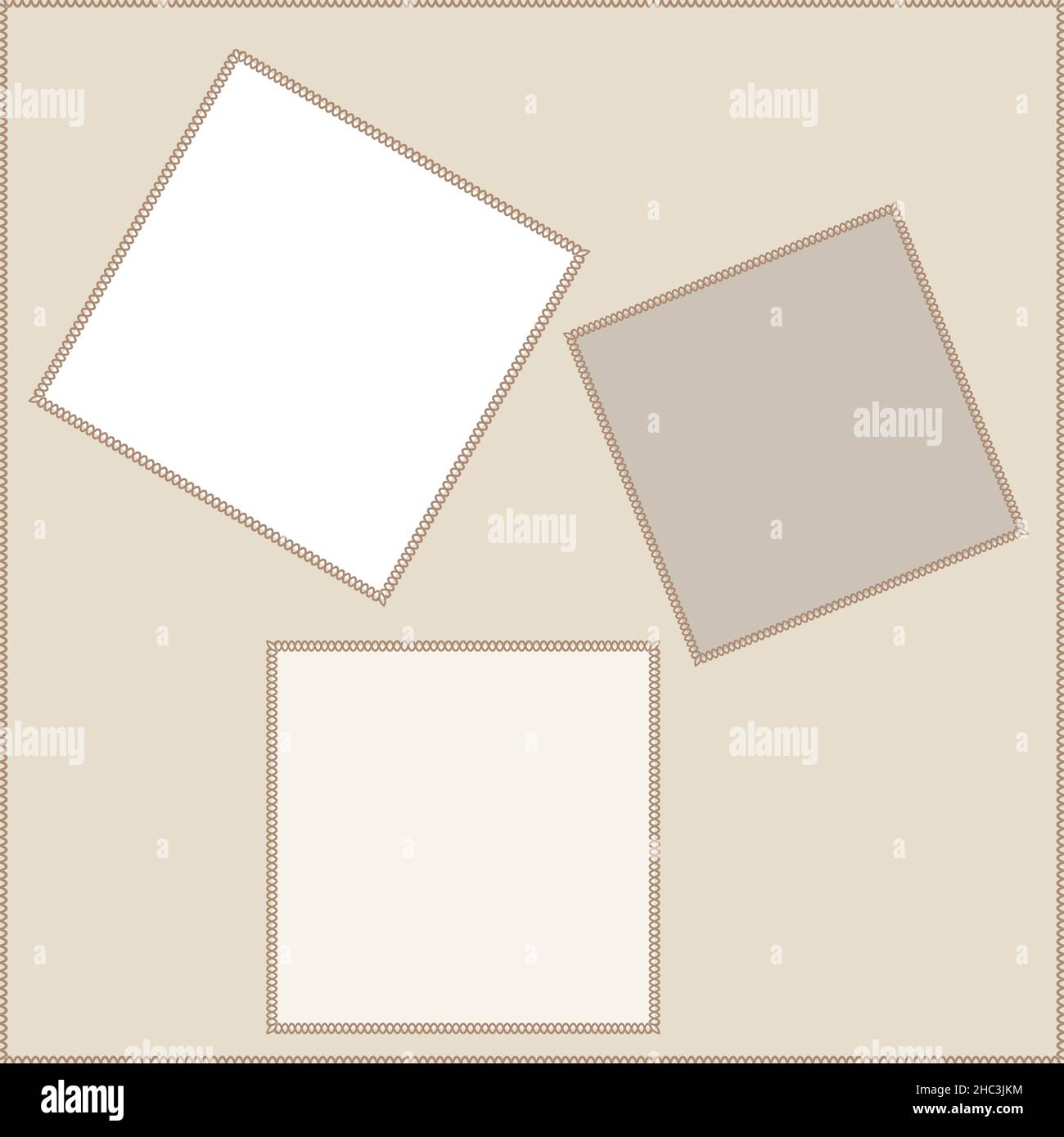 Seamless pattern on a square background - patchwork quilt. Design element of books, notebooks ...