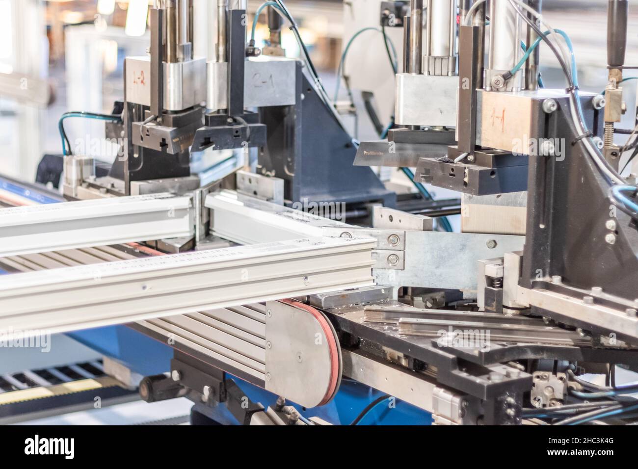 PVC windows production factory Stock Photo - Alamy