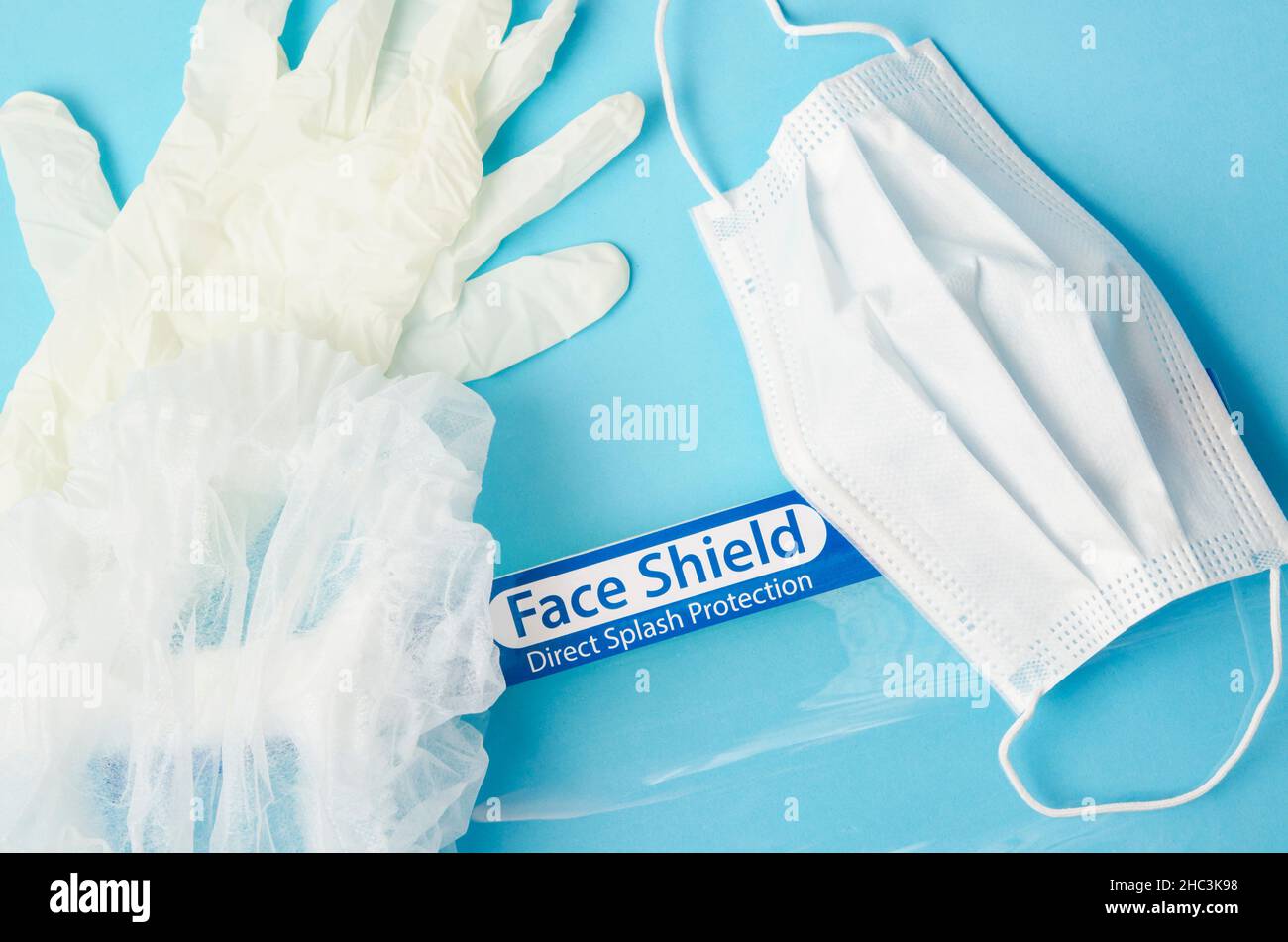 The Personal protective equipment : PPE. Disposable face mask, Face ...
