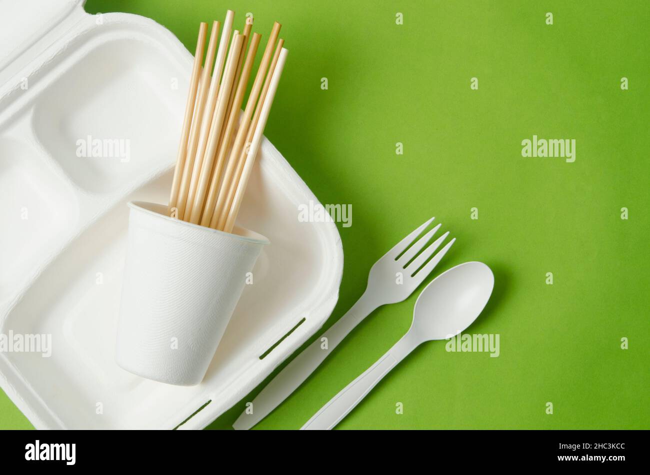 Eco friendly biodegradable paper disposable for packaging food and ...