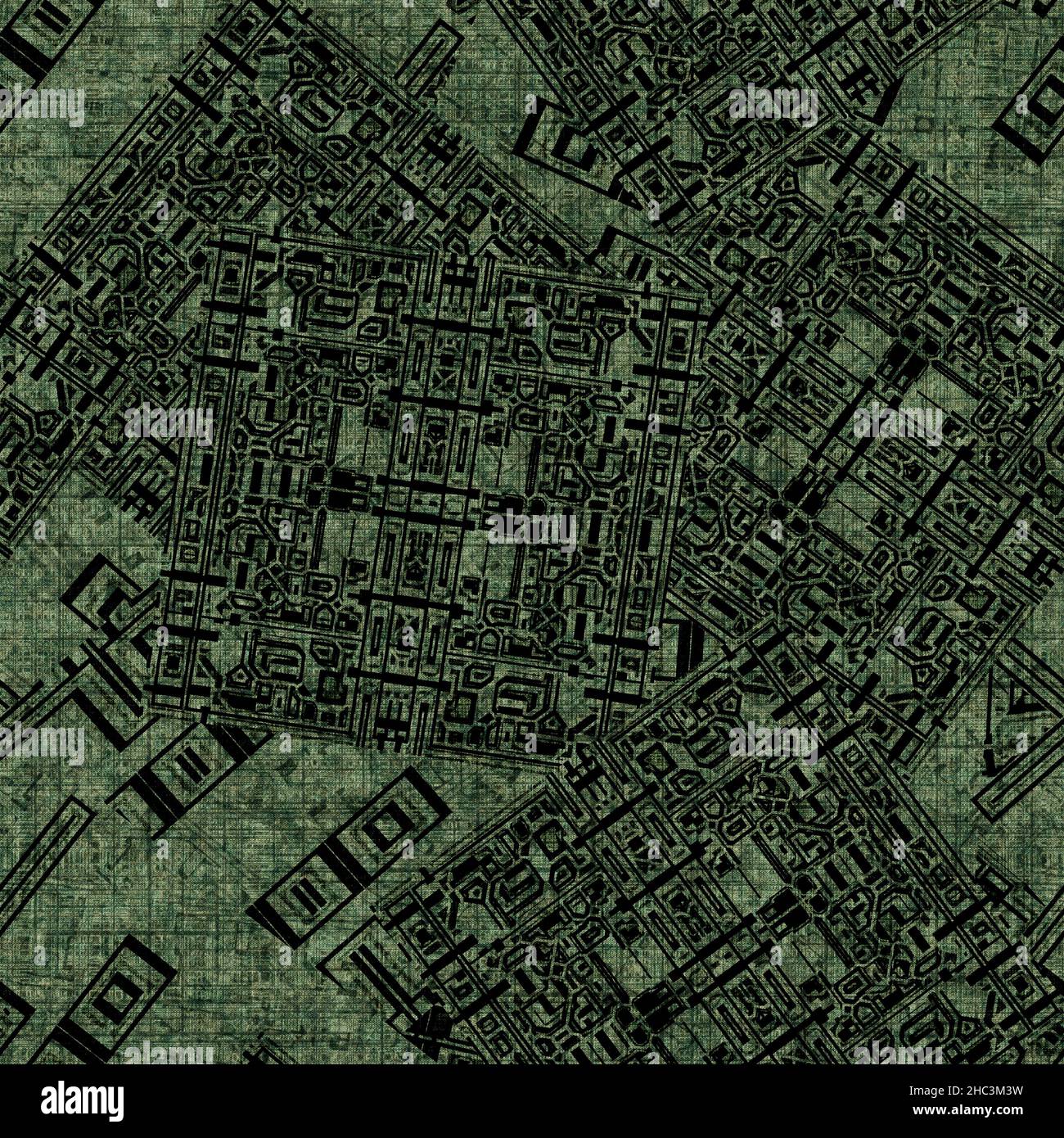 Grunge forest green random geometric distressed seamless texture ...