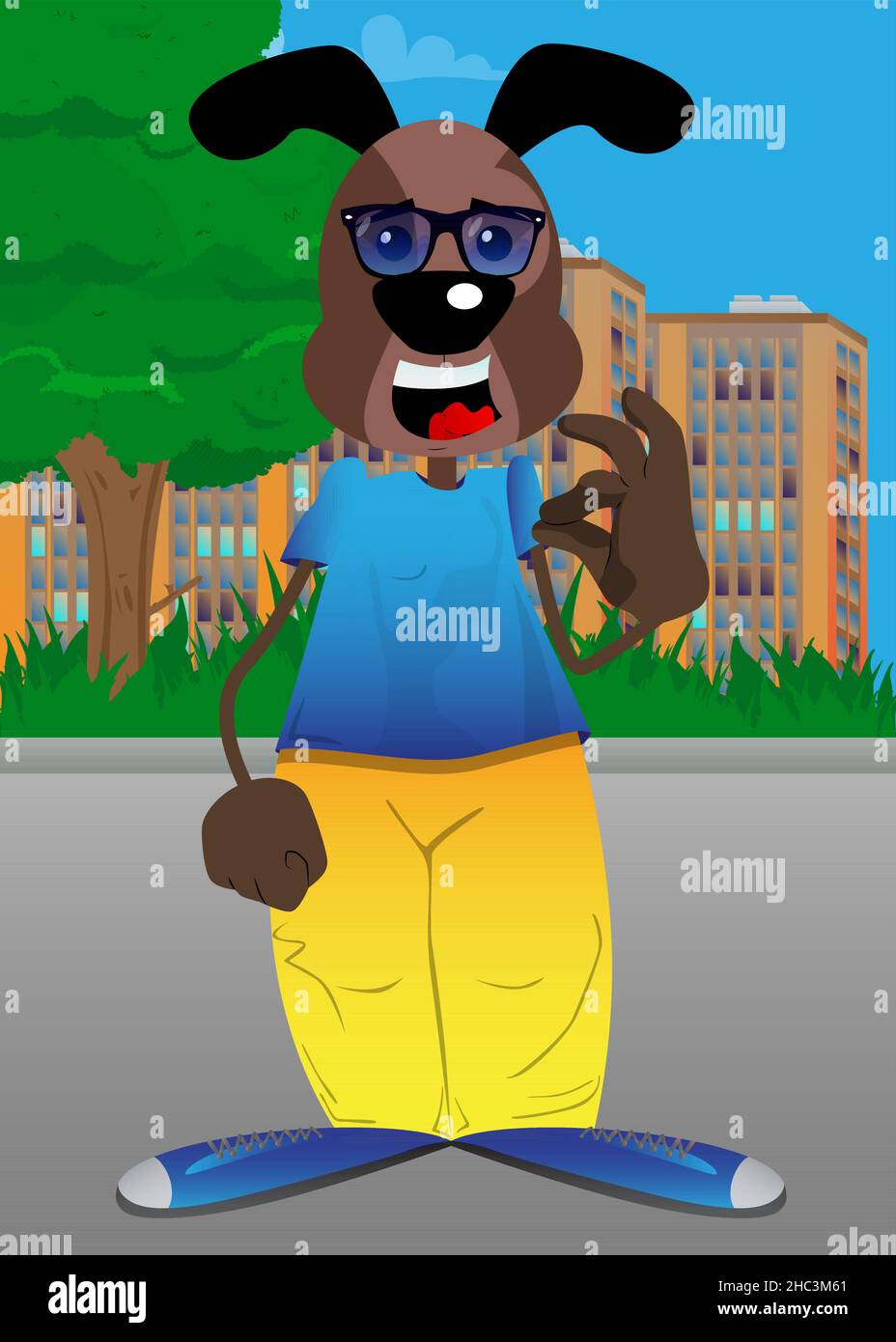 Super cute dog Stock Vector Images - Alamy