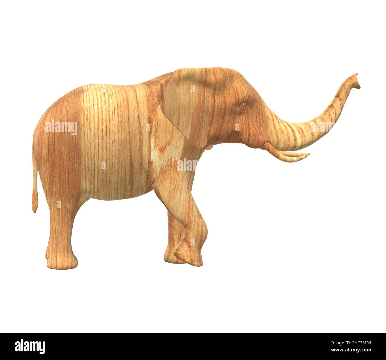 Wooden Elephant Decoration Figurine Statue Stock Vector Image & Art - Alamy