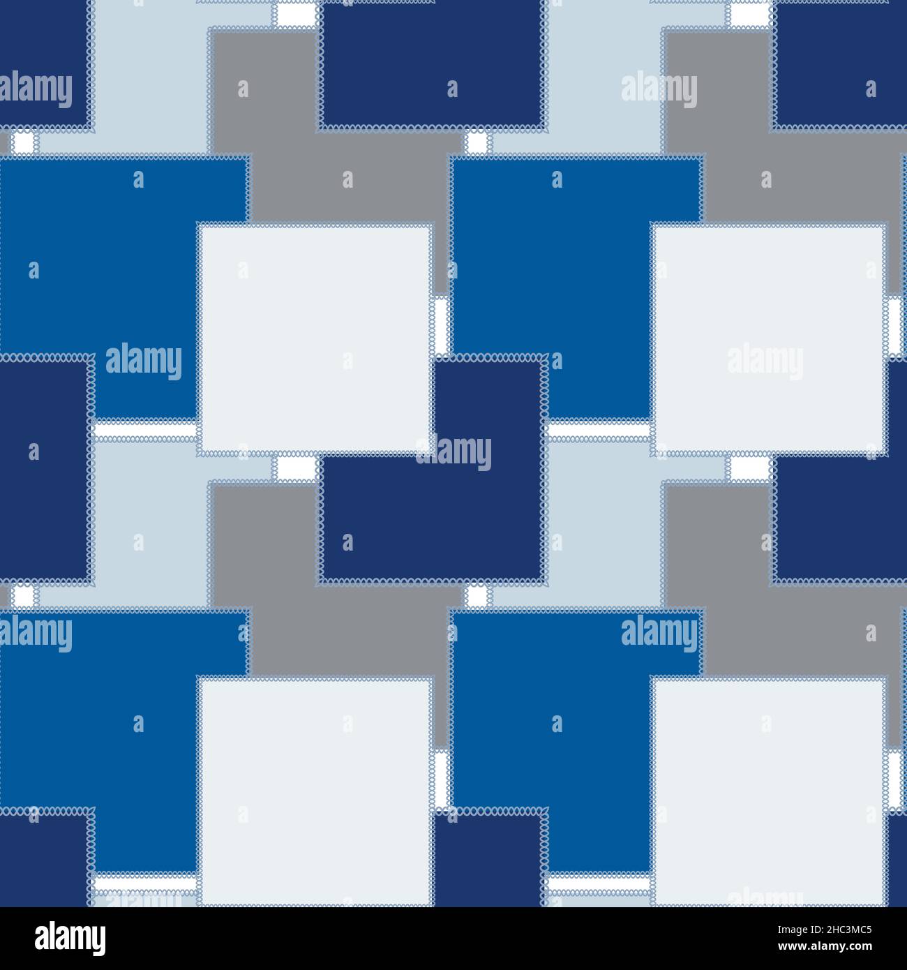 Seamless pattern on a square background - patchwork quilt. Design element of books, notebooks ...