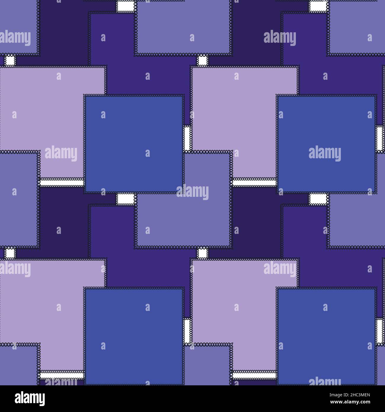 Seamless pattern on a square background - patchwork quilt. Design element of books, notebooks ...