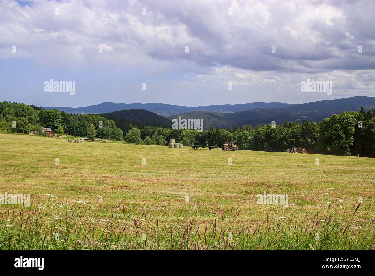 The beautiful nature in the place of the lost village Stodulky at ...