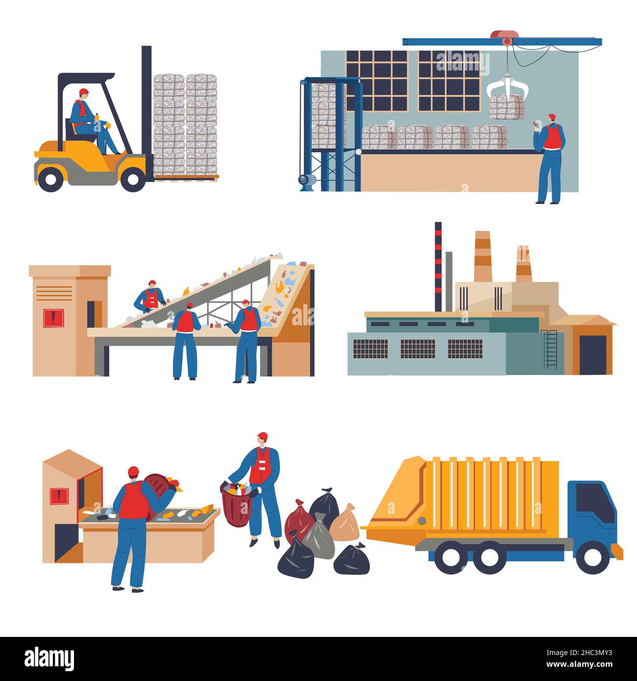 Waste disposal facility Cut Out Stock Images & Pictures - Alamy