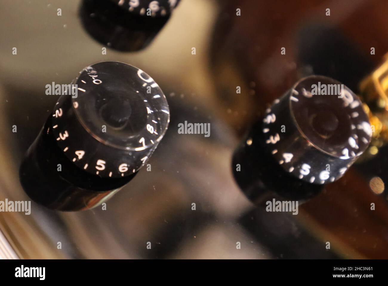 electric guitar master volume knob analog synthesizer Stock Photo - Alamy