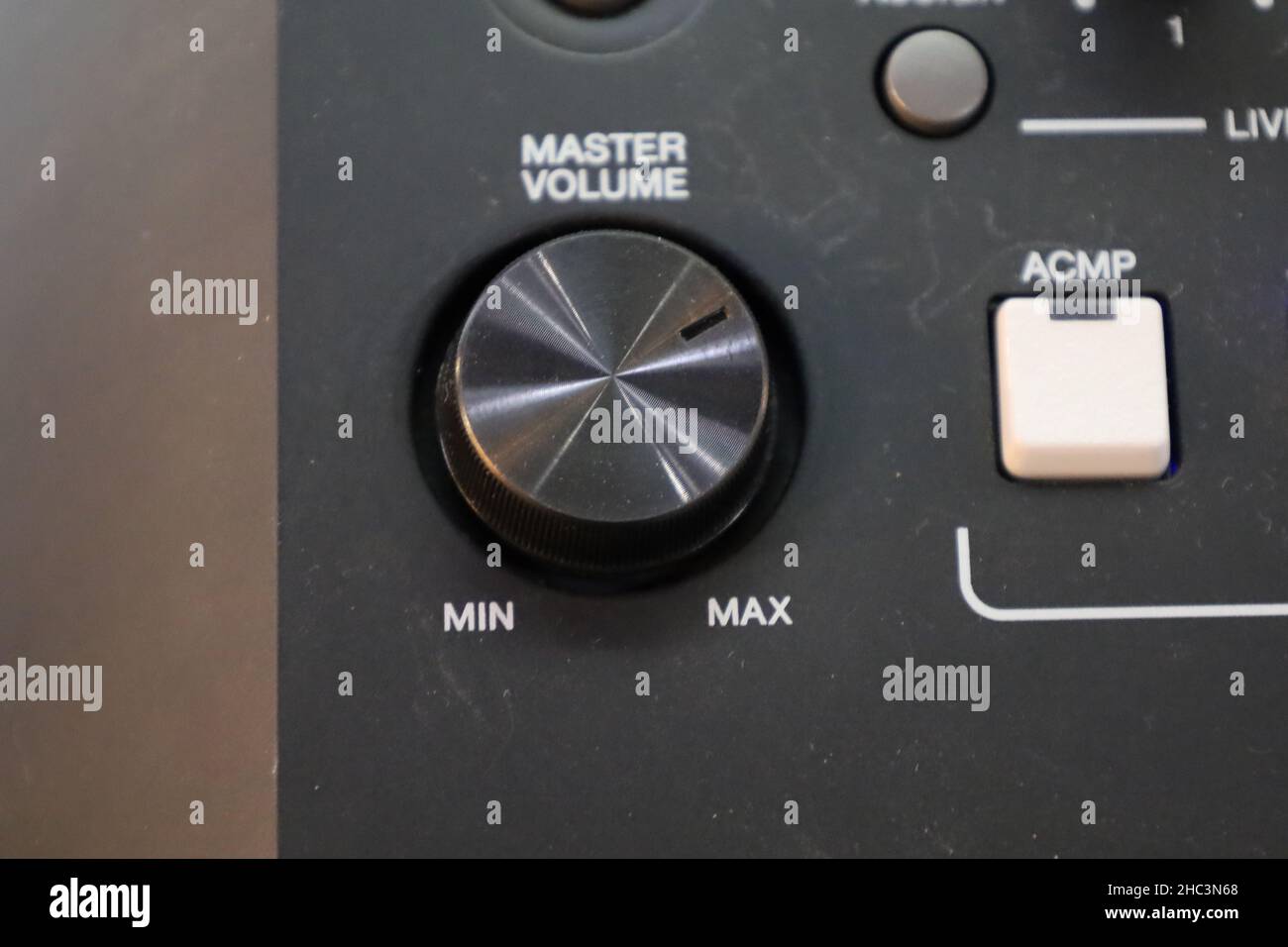 electric guitar master volume knob analog synthesizer Stock Photo - Alamy