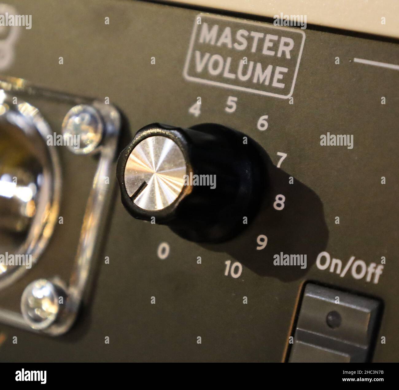 electric guitar master volume knob analog synthesizer Stock Photo - Alamy